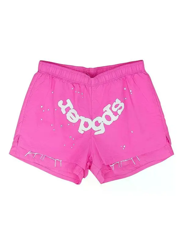 SP5DER Logo-print Layered Shorts