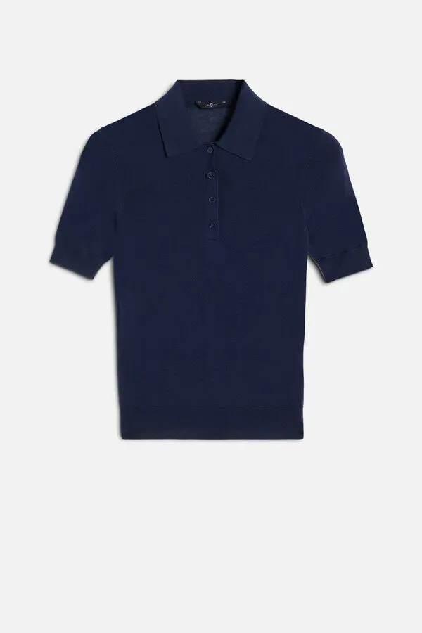 7 For All Mankind Silk Blend Polo