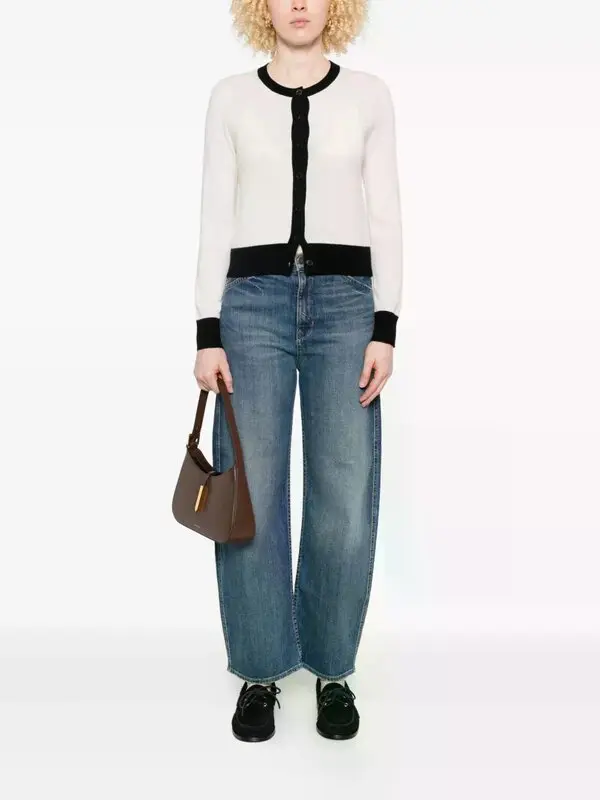 NILI LOTAN Colourblock Cashmere Cardigan - Neutrals
