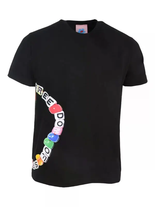 FREEDOM OF SPACE Graphic-print T-shirt - Black