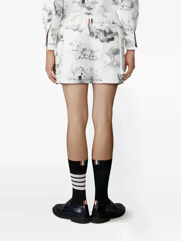 Thom Browne Graphic-print Cargo Shorts