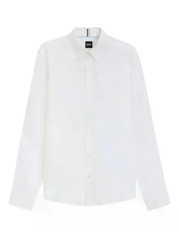 BOSS Button-up Long-sleeve Shirt - White