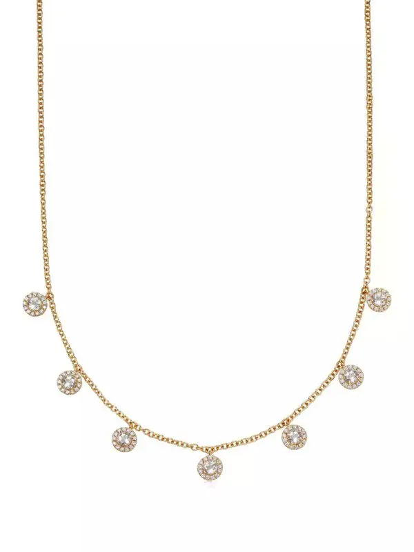 Kiki Mcdonough 18kt Yellow Grace Diamond Necklace - Gold