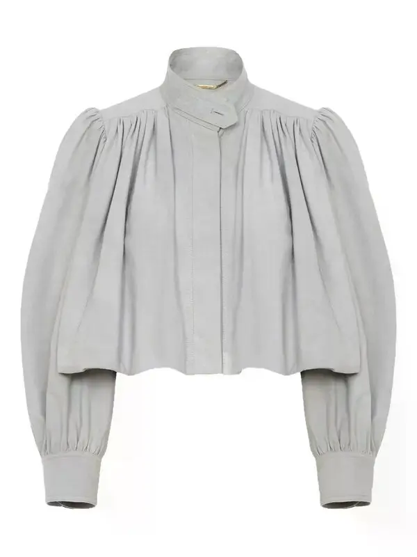 Chloé Balloon-sleeve High-neck Jacket
