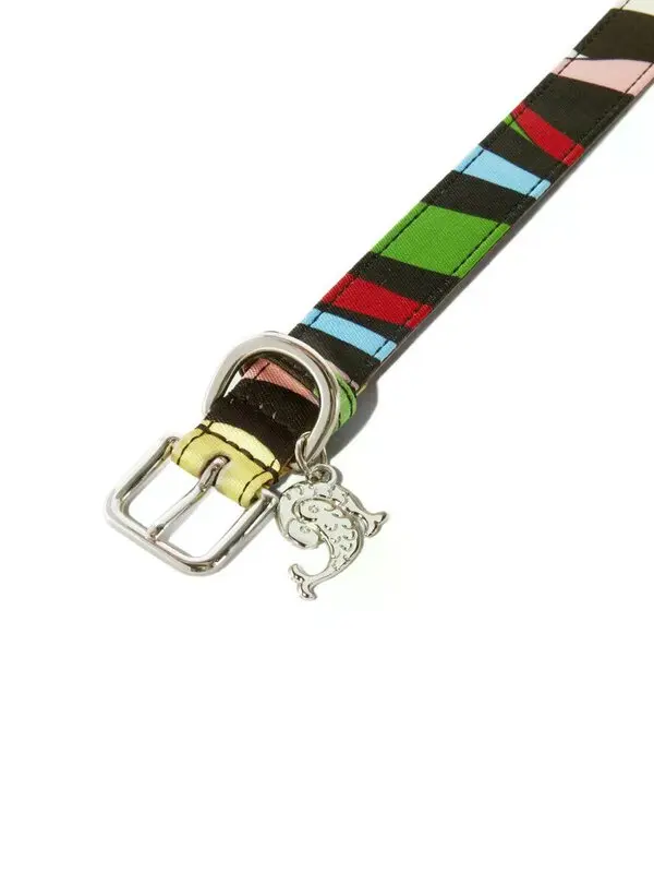 Emilio Pucci Marmo-print Dog Collar