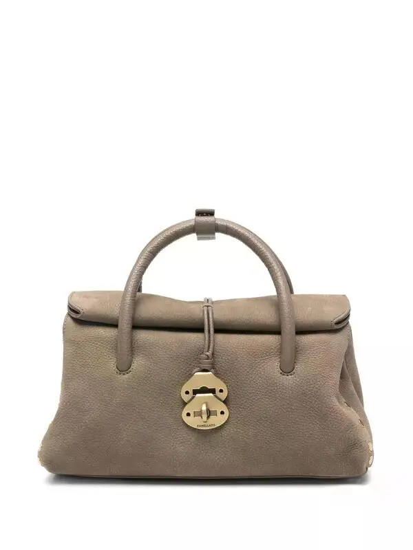 ZANELLATO Small Twist-lock Handbag - Grey