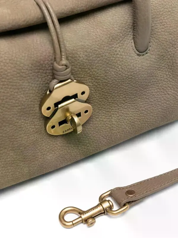 ZANELLATO Small Twist-lock Handbag - Grey