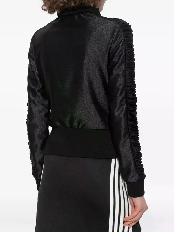 Balenciaga Zip-up Sweatshirt With Ruffled Sleeves