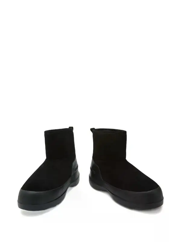 Moon Boot Mezzaluna Water-repellent Suede Boots - Black