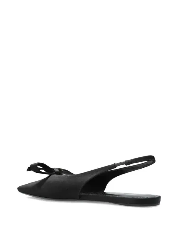 Balenciaga Bow Slingback Flat Pumps