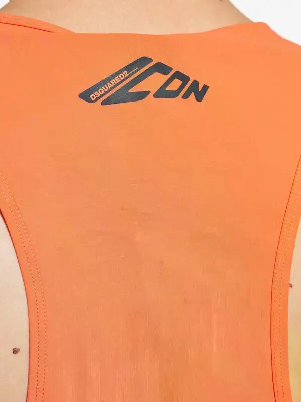 Dsquared2 Logo-print Tank - Orange