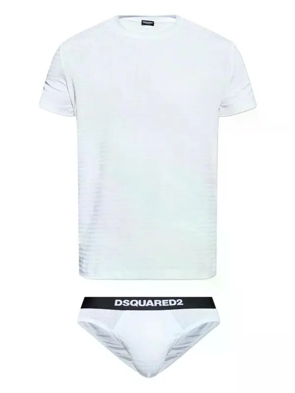 Dsquared2 Logo-print Briefs - White
