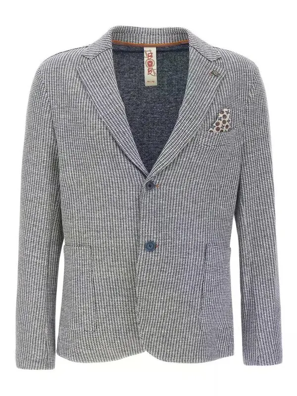 BOB Textured-weave Blazer With Peak Lapels