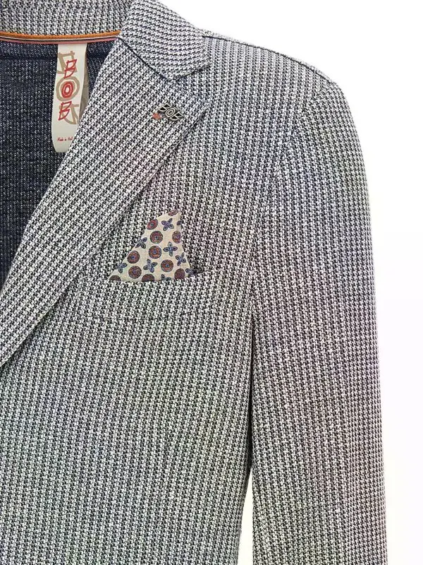 BOB Textured-weave Blazer With Peak Lapels