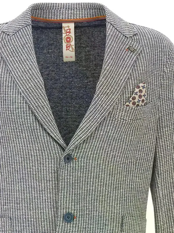 BOB Textured-weave Blazer With Peak Lapels