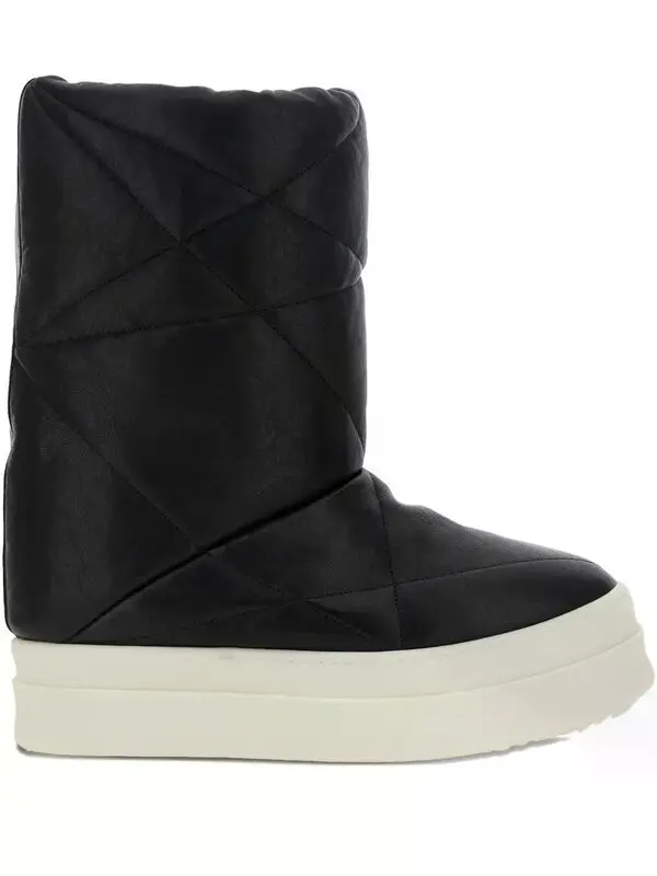 Rick Owens Quilted Leather Boots
