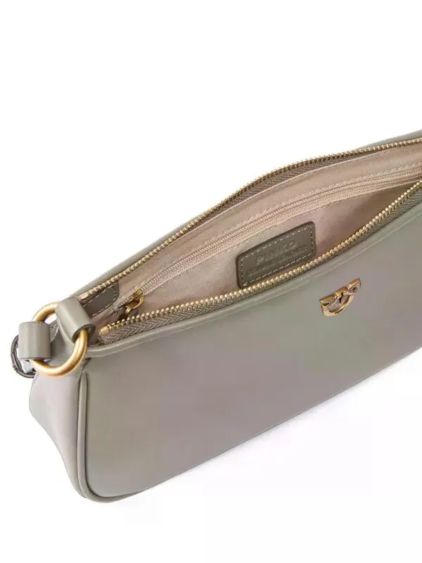 Pinko Zip-fastening Leather Mini Bag - Grey