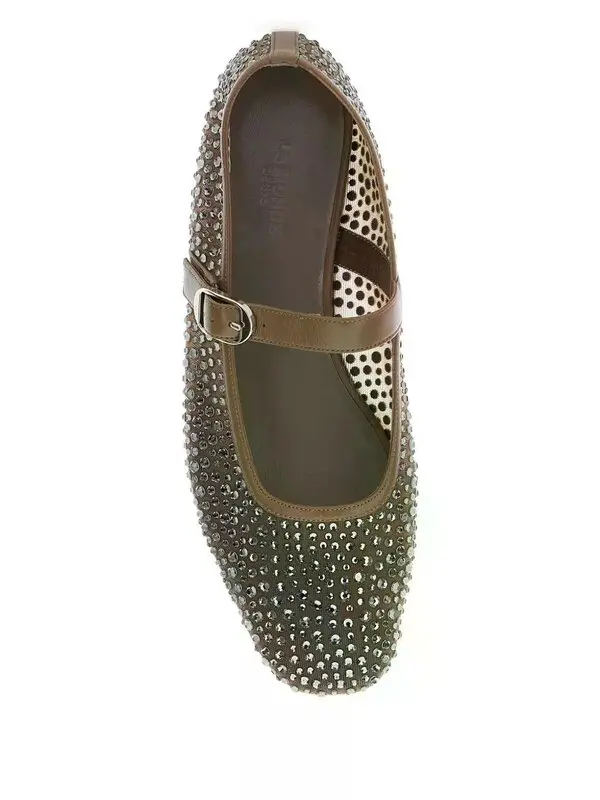 Le Monde Beryl Embellished Mary Jane Ballet Flats