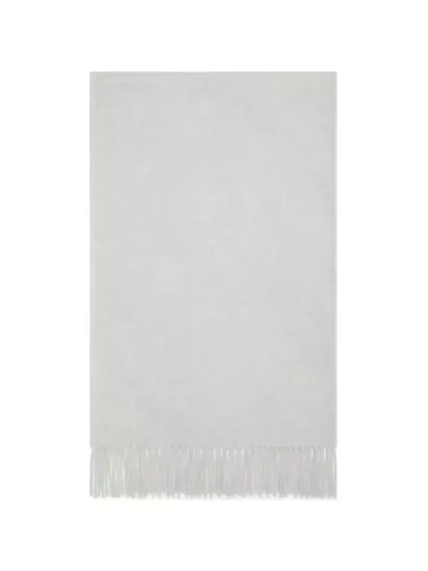 Brunello Cucinelli Fringe Cashmere Scarf - Grey