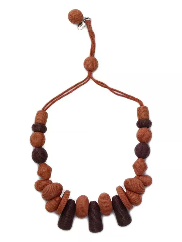Max Mara Soraia Beaded Necklace - Brown
