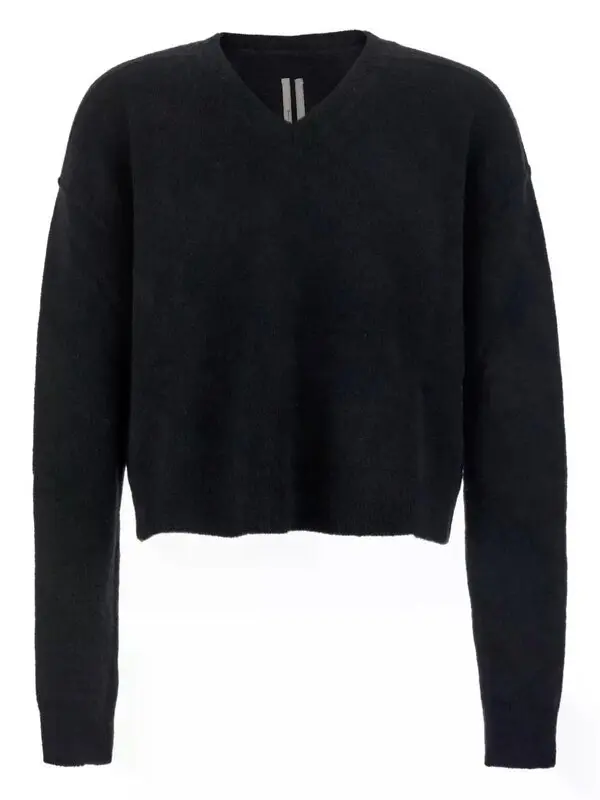 Rick Owens V-neck Sweater - Black