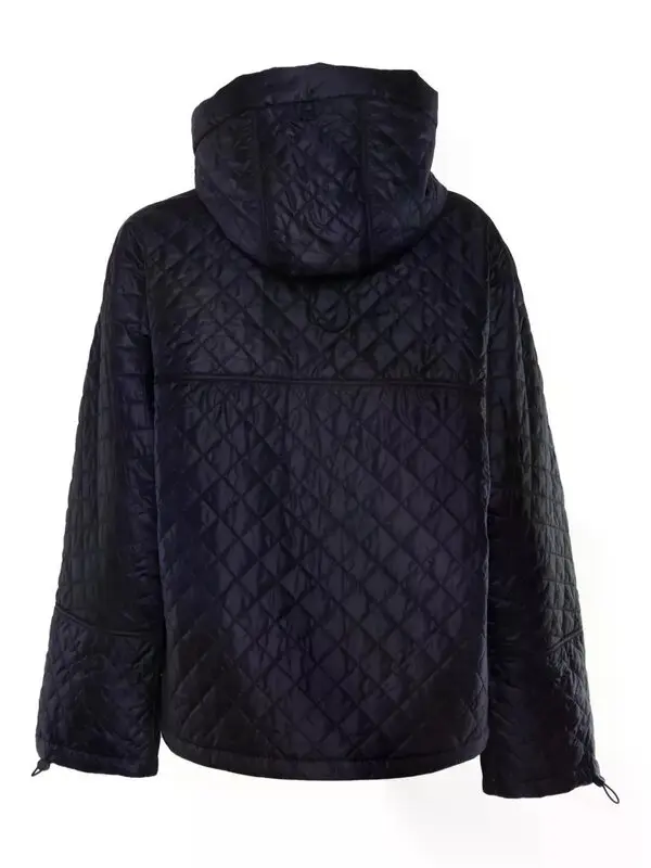DUNO Quilted Hooded Jacket - Black