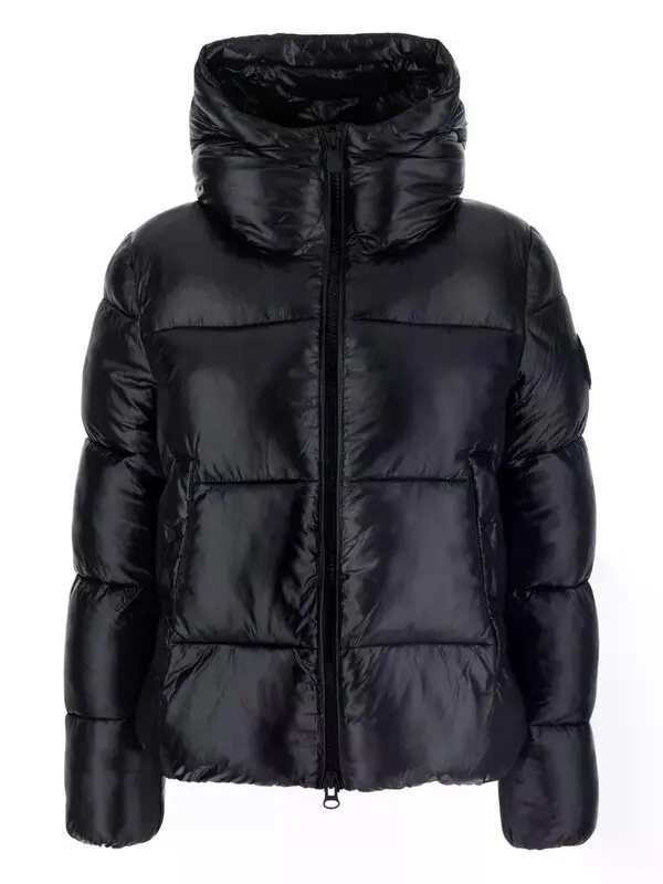 SAVE THE DUCK Quilted Hooded Jacket - Black