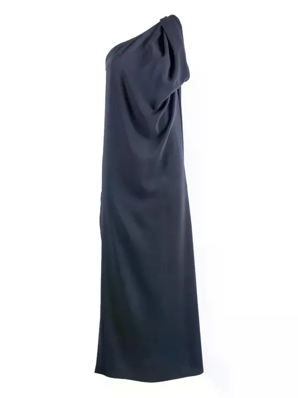 P.a.r.o.s.h One-shoulder Draped Day Dress - Blue