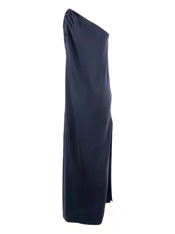 P.a.r.o.s.h One-shoulder Draped Day Dress - Blue