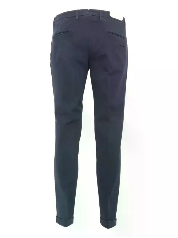 BRIGLIA 1949 Cuffed Straight-leg Trousers - Blue