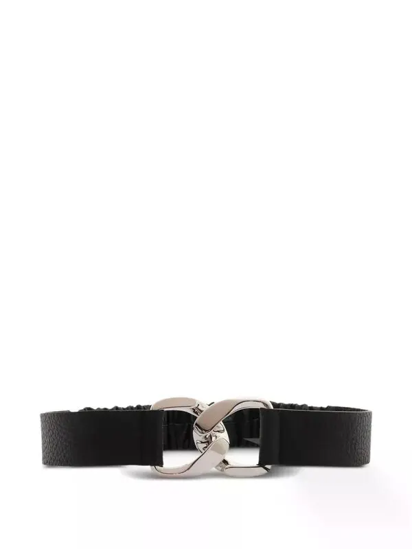 ORTIGNI Elasticated Chain-buckle Belt - Black