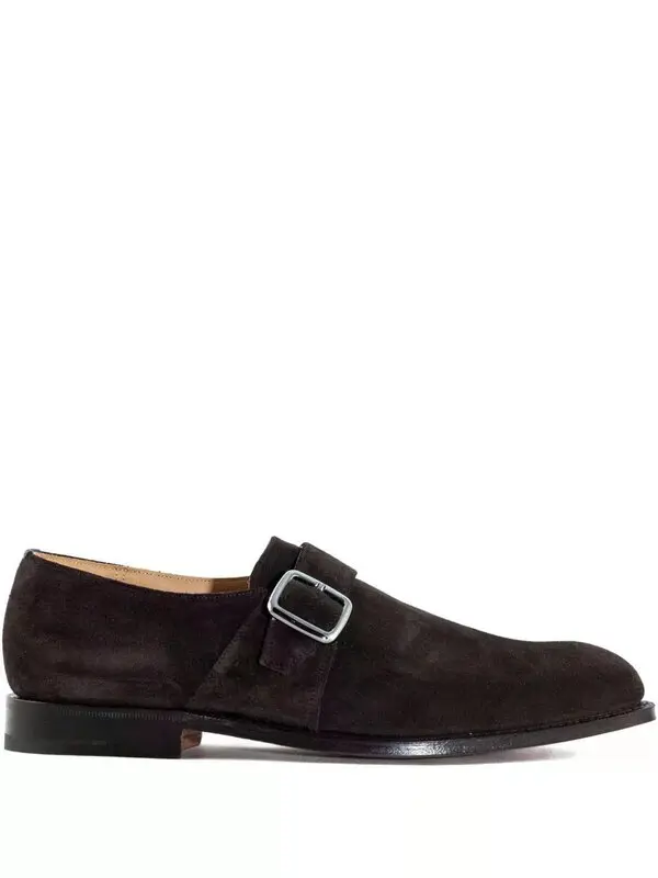 Church's Single-buckle Suede Monk Shoes
