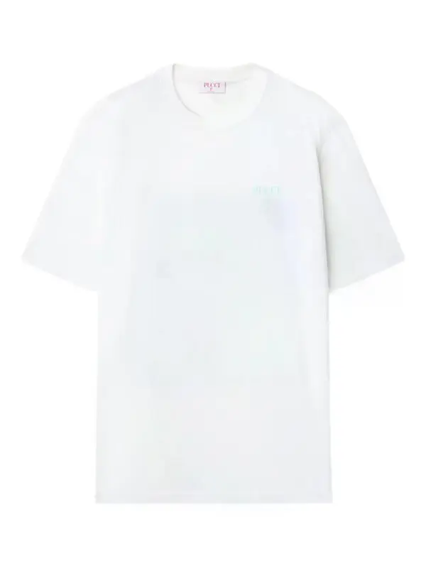 Emilio Pucci Cotton Back Printed T-shirt