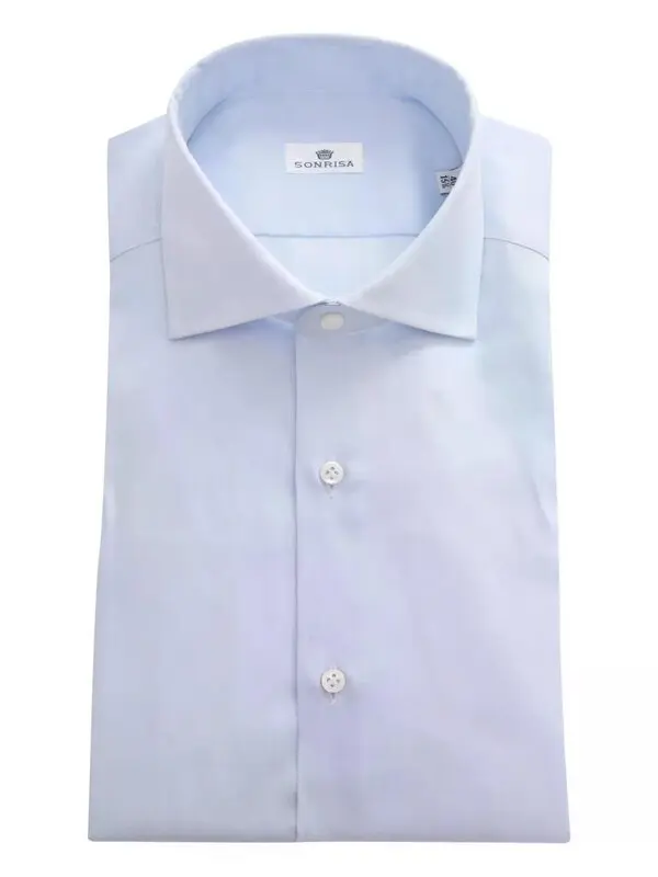 SONRISA Cotton Poplin Shirt - Blue