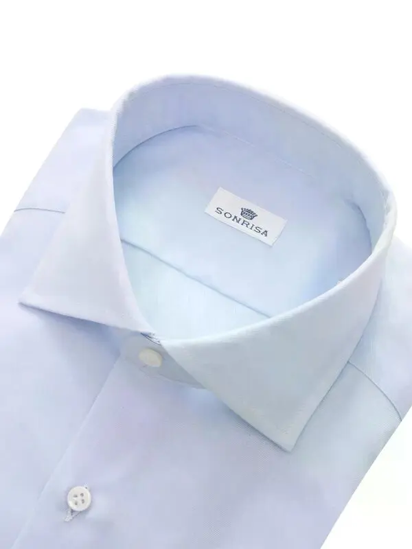 SONRISA Cotton Poplin Shirt - Blue