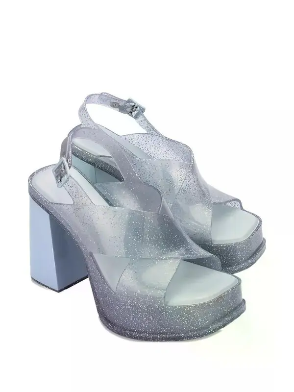 Melissa Glitter Platform Pumps