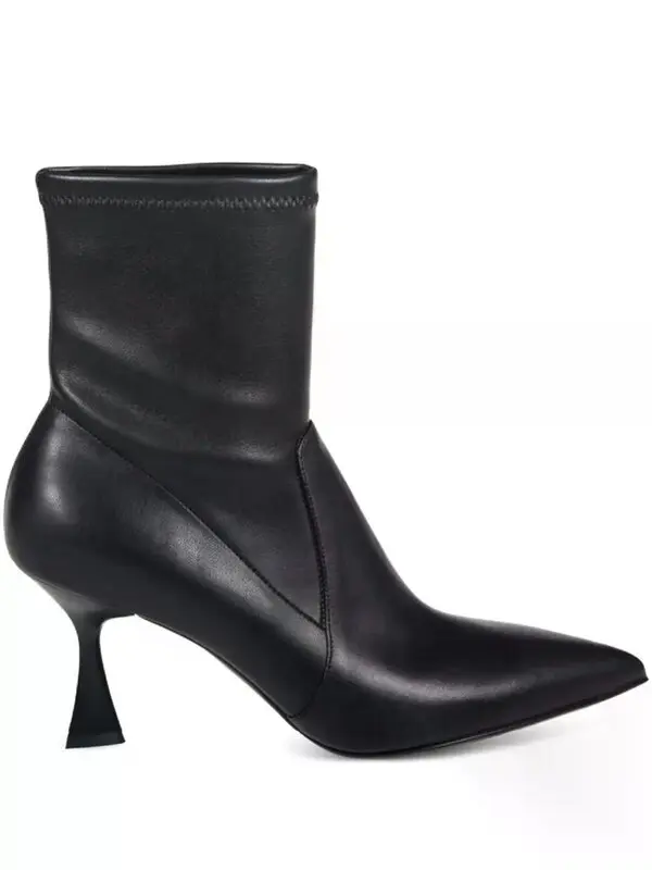 SERGIO LEVANTESI Janet Pointed-toe Sock Boots - Black