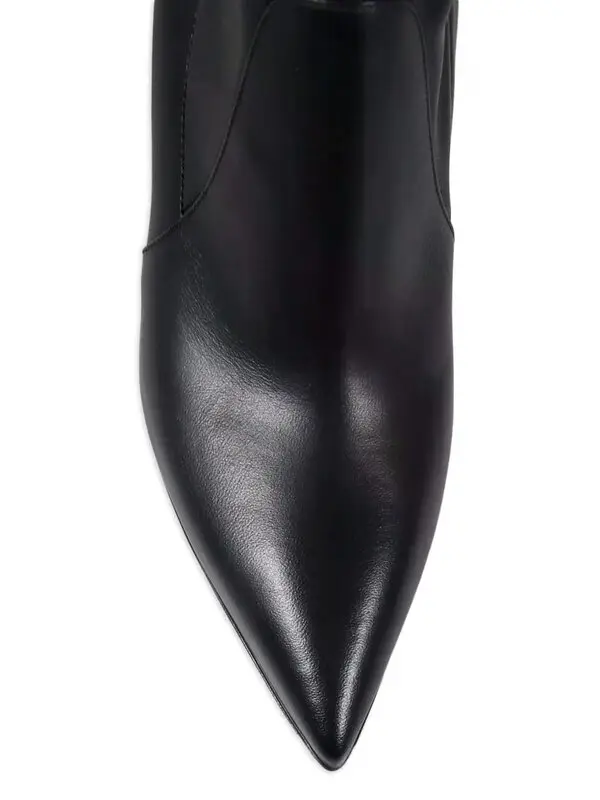 SERGIO LEVANTESI Janet Pointed-toe Sock Boots - Black