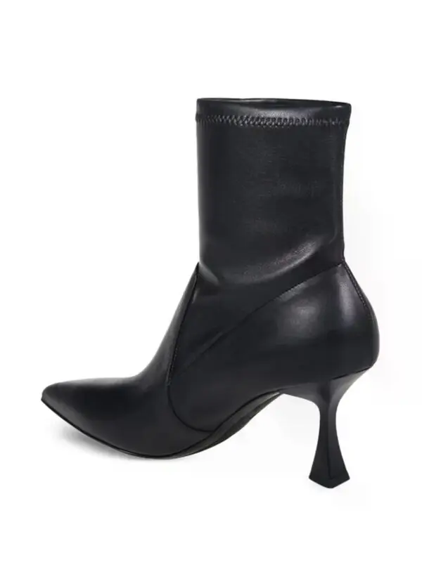 SERGIO LEVANTESI Janet Pointed-toe Sock Boots - Black