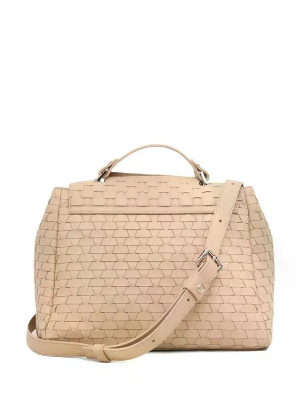 ORTIGNI Woven Leather Shoulder Bag