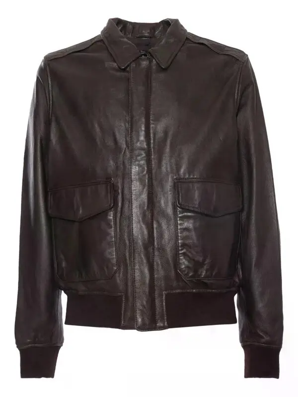 SCHOTT Leather Jacket - Brown