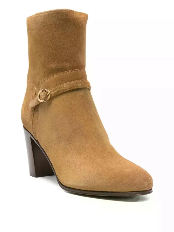 Valentino Garavani 75mm Leather Ankle Boots - Neutrals