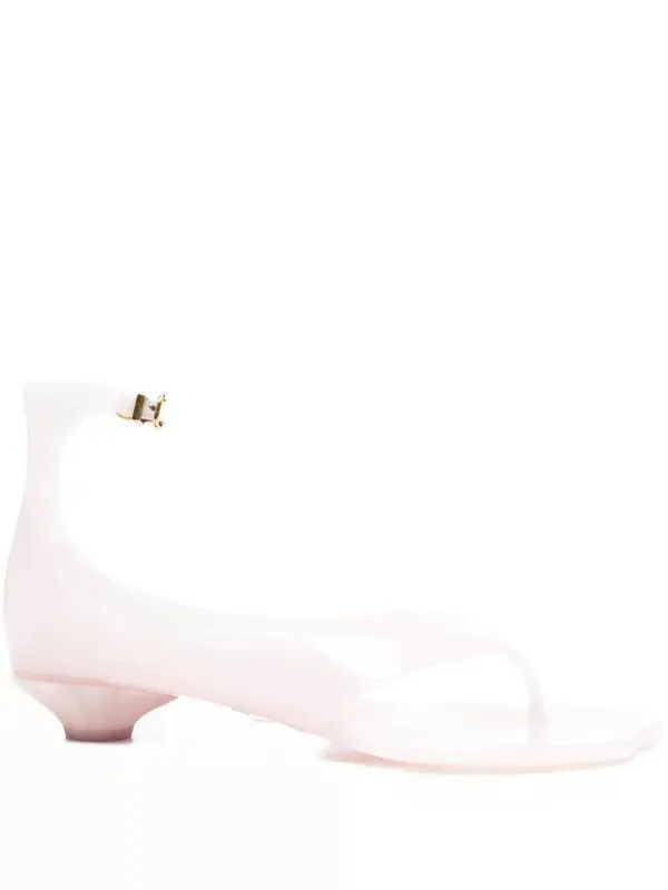 Chloé 30mm Jelly Sandals - White