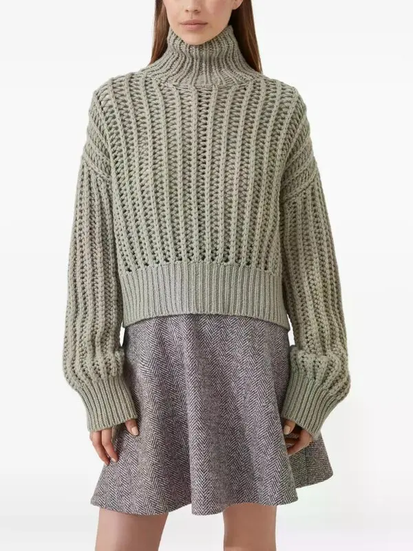 Brunello Cucinelli Turtleneck Cashmere Knit Sweater