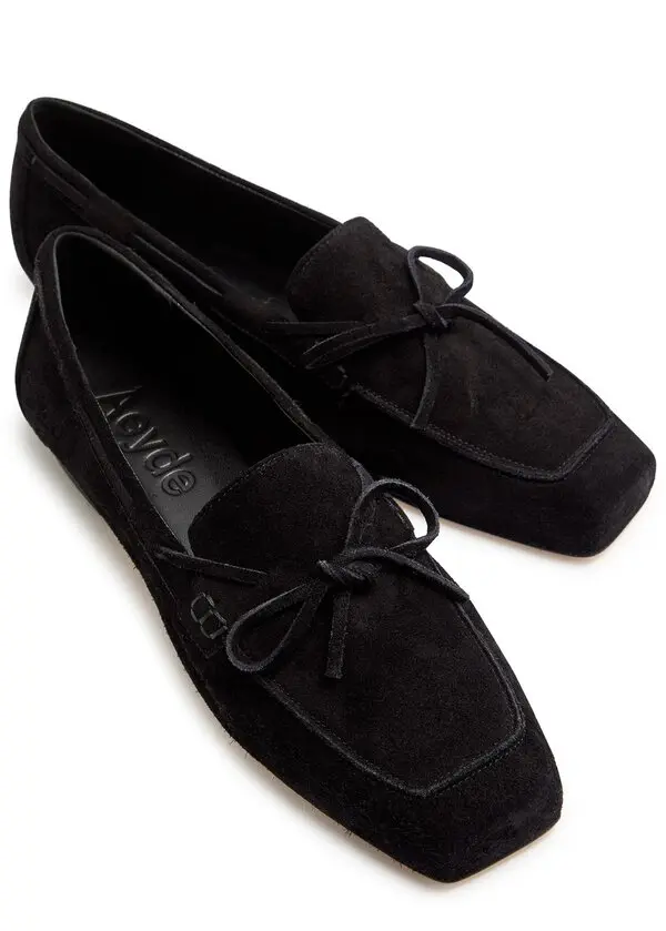 AeydĒ Jasper Suede Loafers - Black