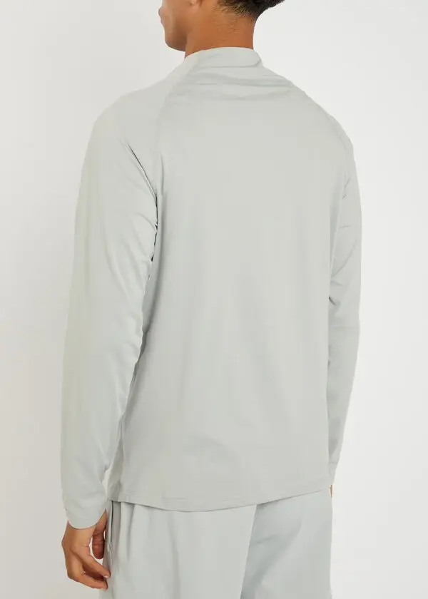 CONDITION Stretch-jersey Quarter-zip Top