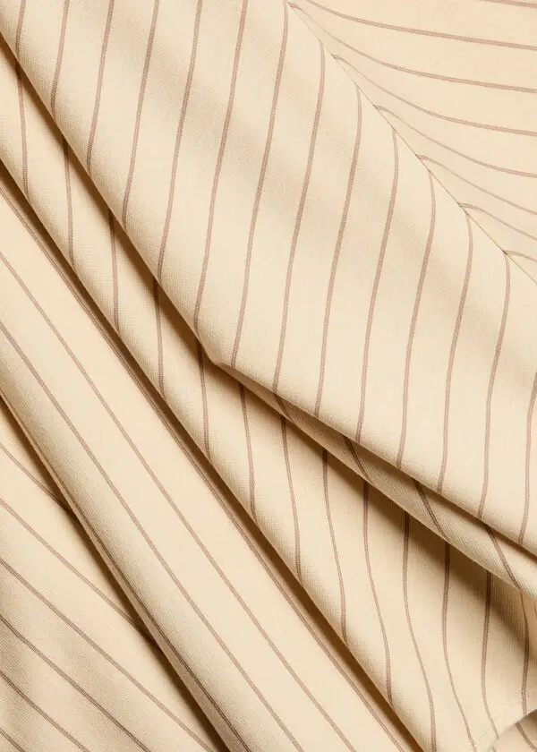 Max Mara Pelota Striped Jersey Midi Skirt