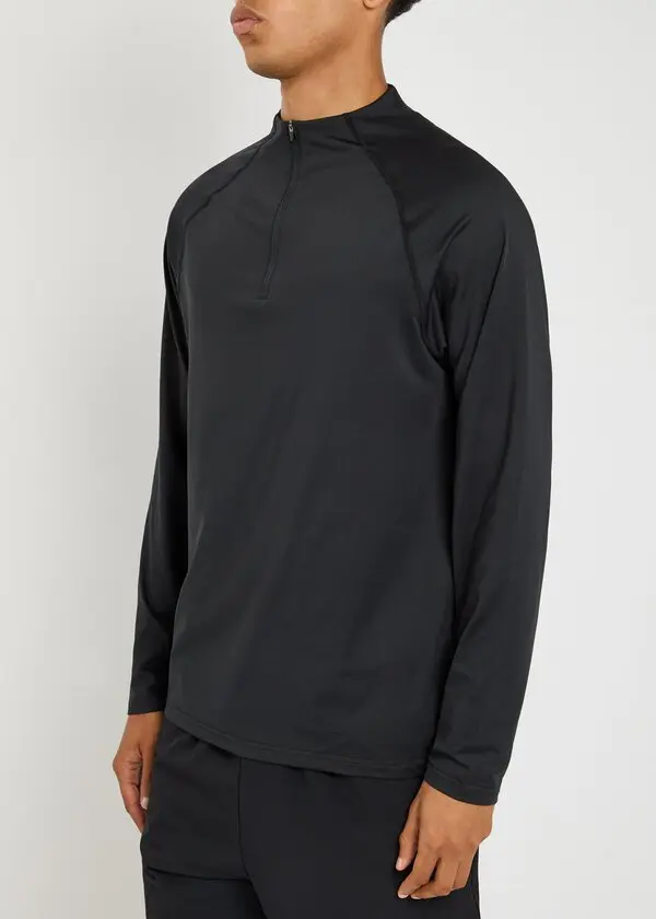 CONDITION Stretch-jersey Quarter-zip Top