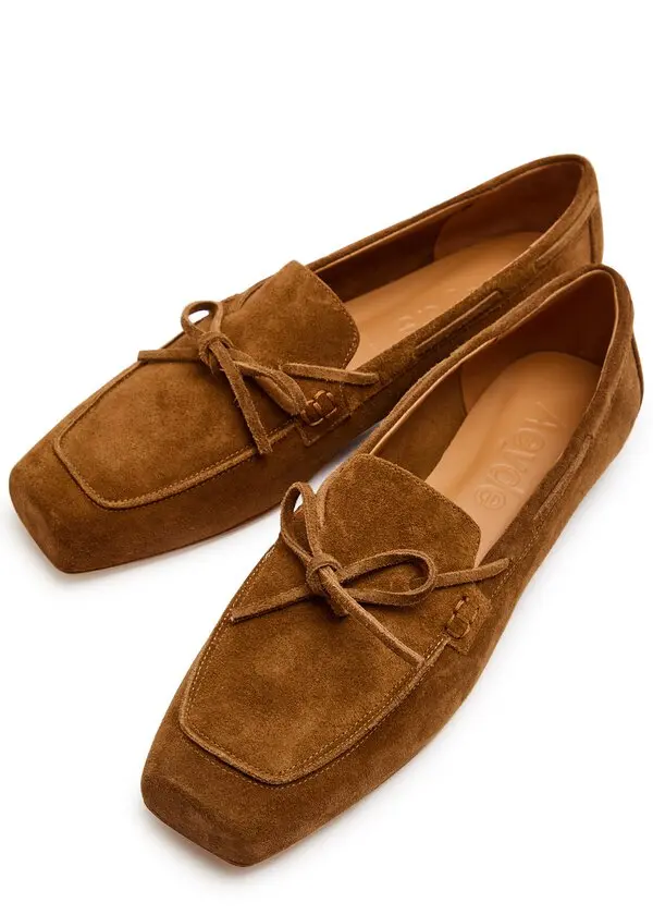 AeydĒ Jasper Suede Loafers - Brown