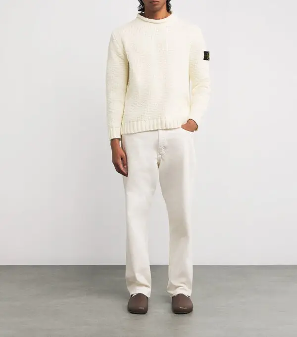Stone Island Cable-knit Rollneck Sweater